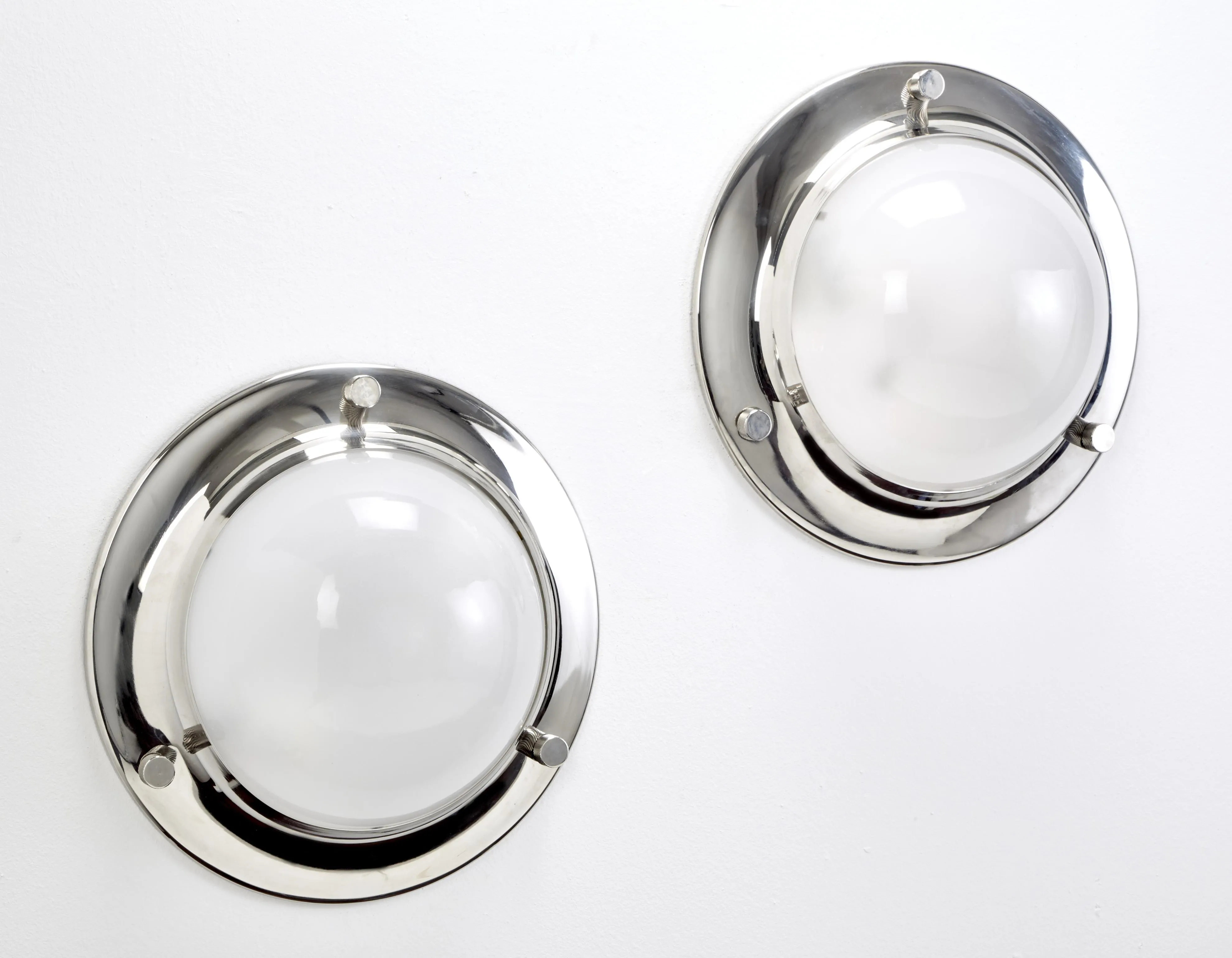 Luigi Caccia Dominioni - Pair Of Large Ceiling-Appliques Model LSP6 ...