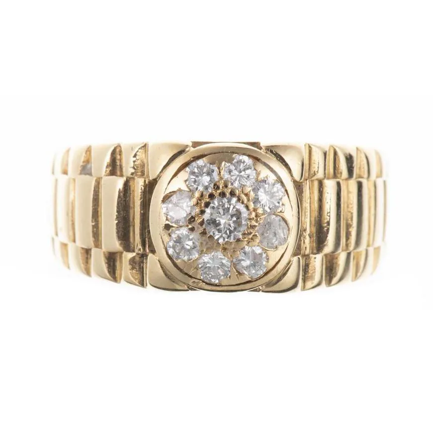 Rolex Style Ring In Yellow Gold | Widewalls