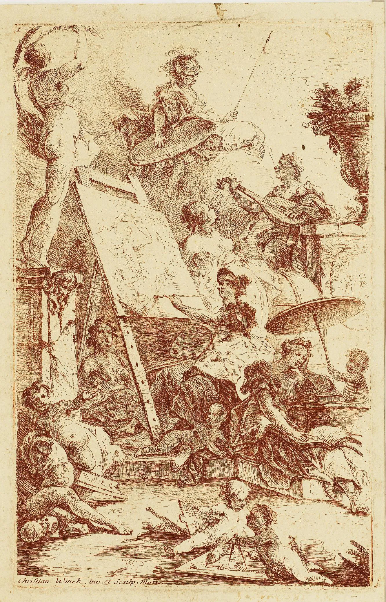 Christian Wink - Allegory of painting | Widewalls