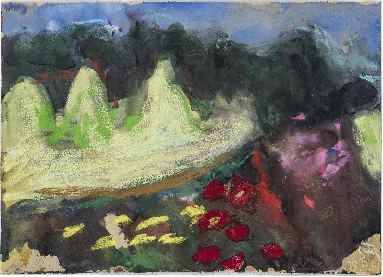 Landscape With Hay Shocks. (19)81 | Widewalls