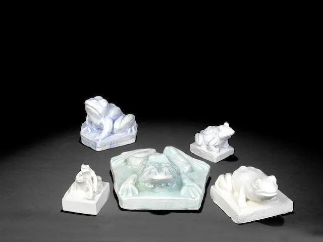 A Collection of Plaster Works (Souvenir from Bermuda, Large Toad, Large ...