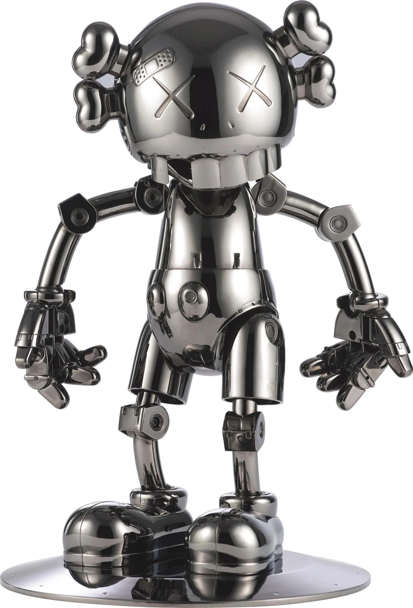 Kaws X Hajime Sorayama - No Future Companion (Black Chrome) | Widewalls