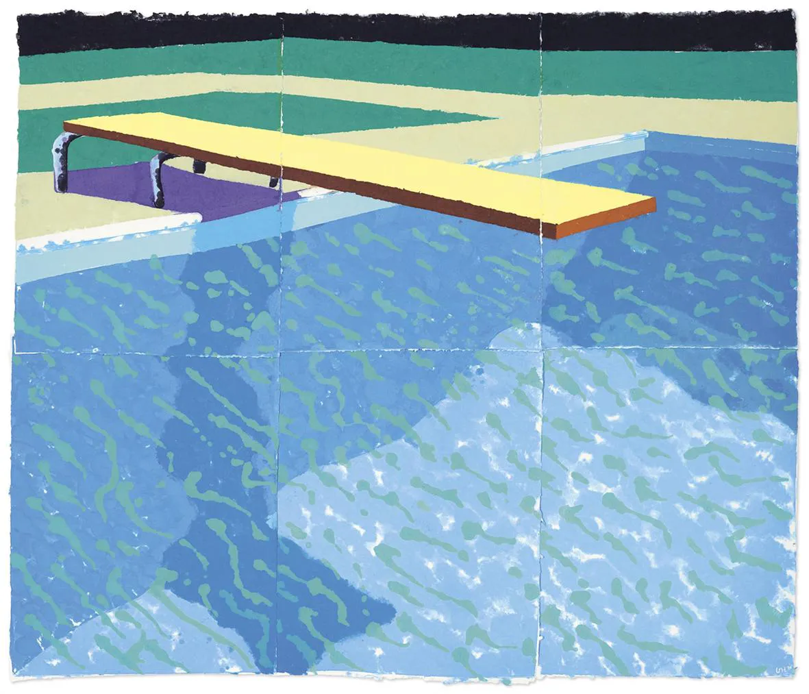 Sprungbrett Mit Schatten (Paper Pool 14) | Widewalls
