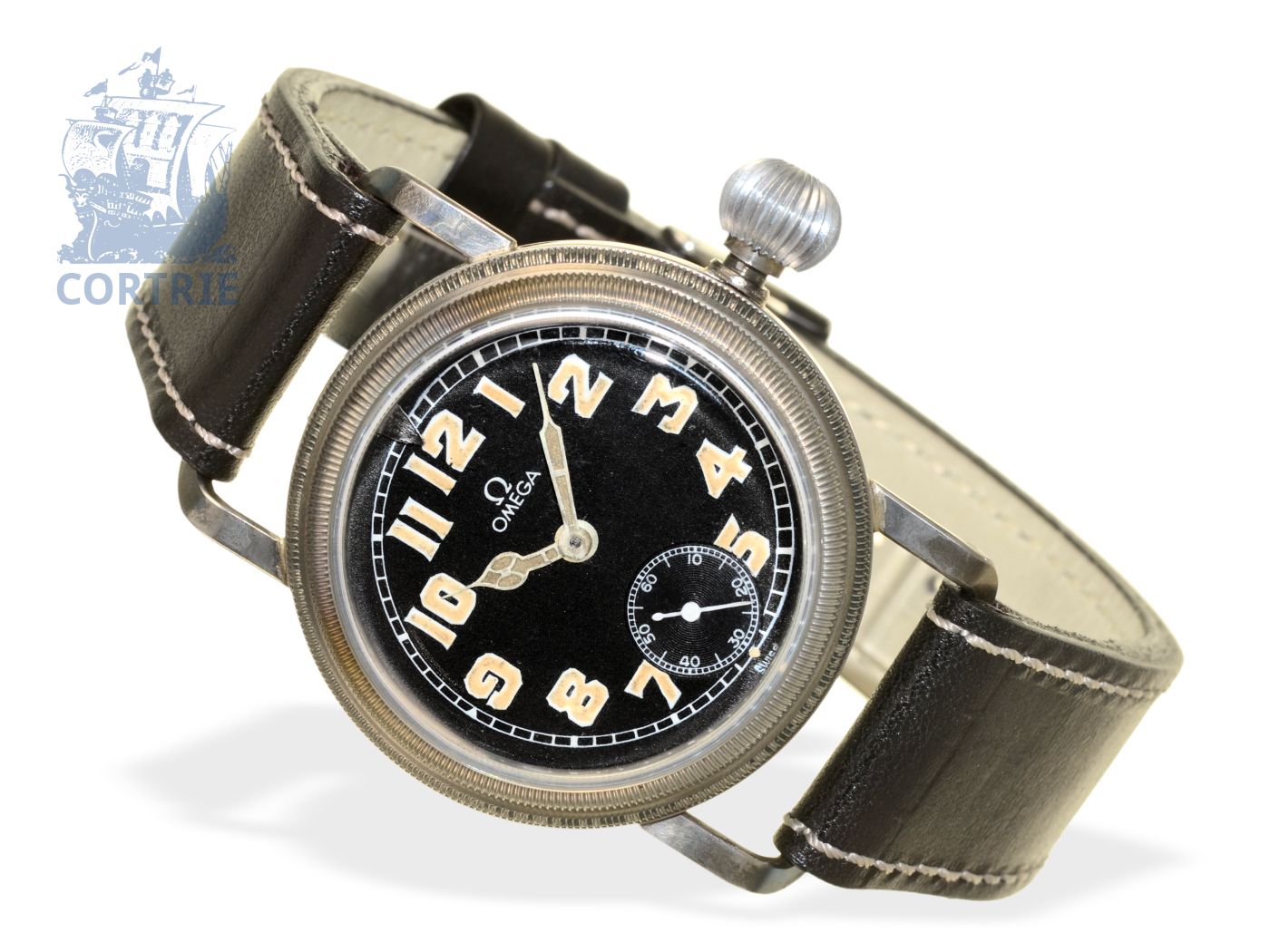 Wristwatch: extremely rare Omega pilot's watch ref. CK 700AD, ca. 1925 ...