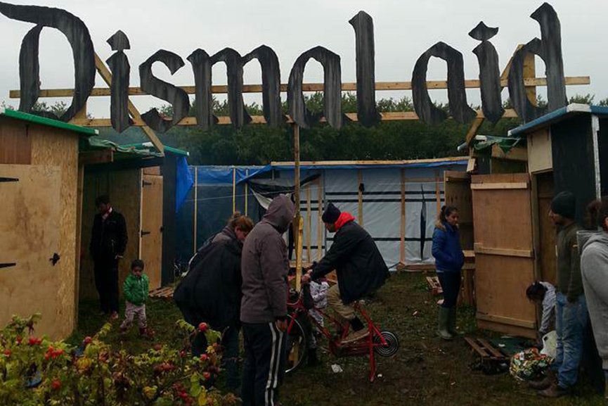 Banksy Dismal Aid Sign Disappears from Calais ! | Widewalls