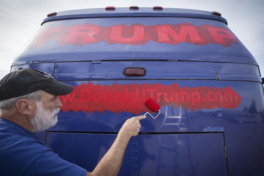 Donald Trump Campaign Bus Becomes a Piece of Conceptual Art | Widewalls