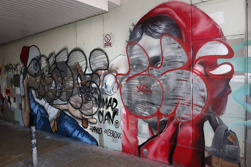 Femme Fierce Street Art Vandalised | Widewalls