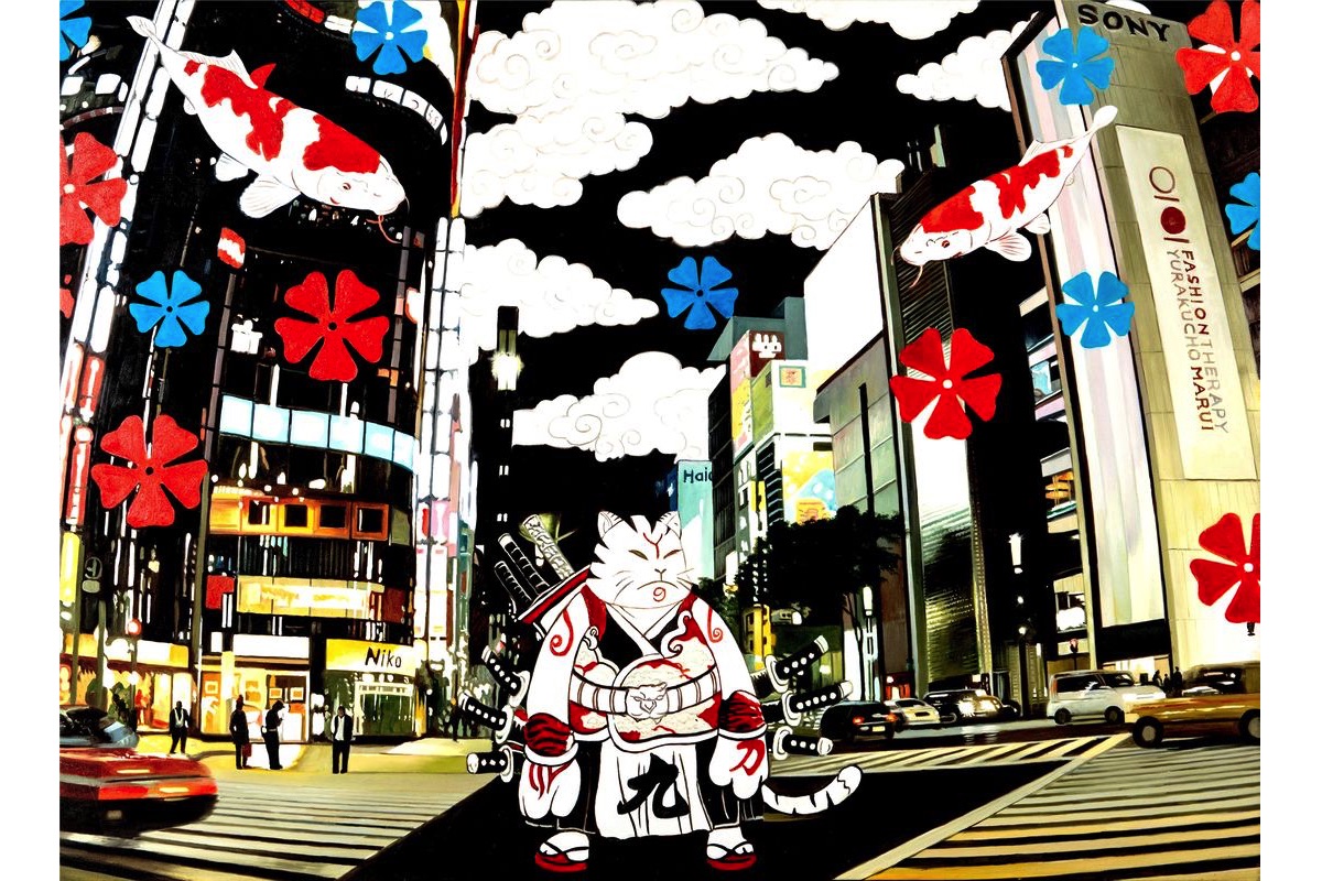 Why The World is Going Crazy for Hiro Ando's samuraicat | Widewalls Why The World is Going Crazy for Hiro Ando's samuraicat | Widewalls