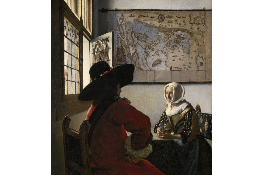 Vermeer Officer And Laughing Girl Johannes Vermeer Officer And