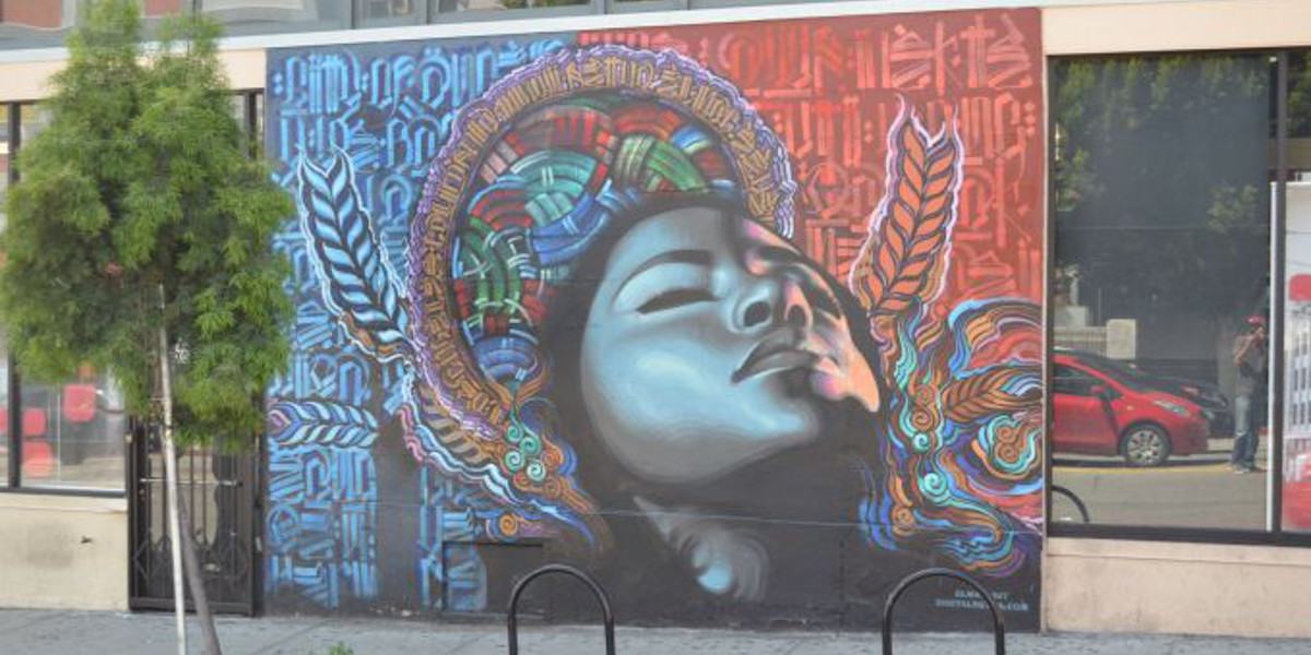 El Mac x Retna - mural in Los Angeles, 2010 | Widewalls